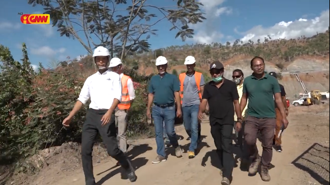 Executive Director, Dr Jeremiah Chan walks the grounds of Phase 1 of Pelican Paradise Project ...